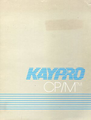 Kaypro Manuals - Kaypro Journal